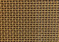 China Decorative Brass Wire Mesh with 50mm*50mm Mesh Size 4.0mm Opening and 1.6mm Thickness for Architectural Design for sale