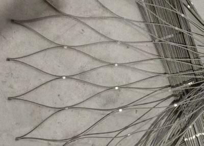 China 316 Rope Net Fence With 25mm Wire Stainless Steel Cable Mesh For Avairy Fence for sale