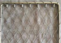 China 3mm AISI316 Stainless Steel Wire Rope Mesh with 25mm Mesh Size for Aviary and Protective Fencing for sale