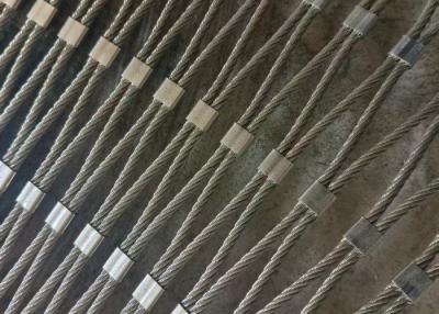 China Stainless Steel Wire Rope Mesh  For Zoo Animal Enclosure And Garden Protection for sale