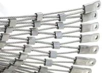 China Ss304 Stainless Steel Wire Rope Mesh For Safety Barrier Protection Netting for sale