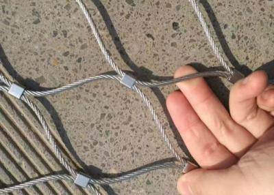 China Stainless Steel Wire Rope Cable Mesh Flexible Woven Fence For Farm And Zoo Fence for sale