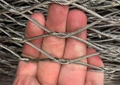 China Woven Stainless Steel Wire Rope Mesh For Zoo Bird Parrot Aviary Safety Fencing for sale