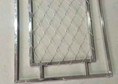 China Customized  Stainless Steel Rope Netting High Breaking Strength Safety Mesh for sale