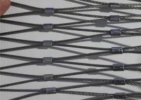 China AISI316 Ferruled Stainless Steel Wire Rope Netting For Zoo Aviary Project for sale