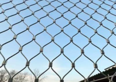 China AISI304 50*50mm Stainless Steel Wire Rope Mesh Manufacturer  For Airport Fence for sale