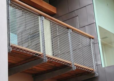 China Durable Ferrule Stainless Steel cable Mesh factory Custom For Anti-Fall Fence for sale