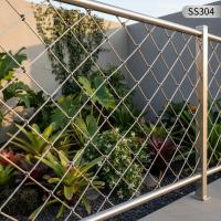 China Stainless Steel Cable Mesh Factory  SS316 High Bridge Rope Mesh for sale