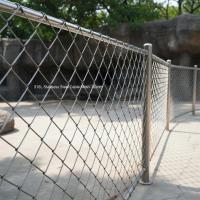 China Hand Woven Stainless Steel Cable Mesh Durable Safety Net with 55mm Mesh Size for Zoo Enclosure for sale
