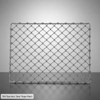 China 304 Stainless Steel Rope Mesh For Protective Safety Net Anti-Falling Steel Wire Mesh for sale