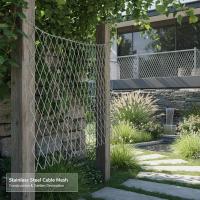 China Stainless Steel Balustrade Cable Mesh With Long Service Life For Construction And Garden Decoration for sale