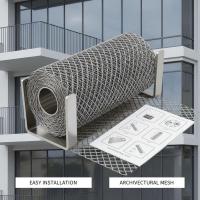 China 30mm*30mm Mesh Size Stainless Steel Cable Mesh For Architectural Facade And Guardrail for sale