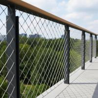China Stainless Steel Rope Mesh Strong Tensile Decorative Net For Outdoor Balcony for sale