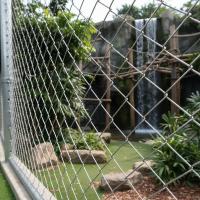 China Hand Woven Stainless Steel Cable Mesh Durable Safety Net with 55mm Mesh Size for Zoo Enclosure for sale