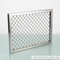 China 316 Marine Grade Stainless Steel Rope Mesh Waterproof Balustrade Cable Mesh with 100mm*100mm Opening for Balcony Protection for sale