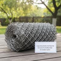 China Long Lasting Stainless Steel Rope Net Corrosion Proof Safety Mesh For Outdoor Garden for sale