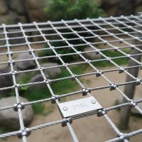 China Anti Rust 316L Stainless Steel 3.2mm Wire Rope Net Fence for Zoo Animal Enclosure for sale