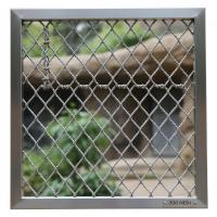 China Stainless Steel Framed Rope Woven Mesh  For Zoo Mesh Animals Protection for sale