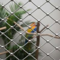 China Stainless Steel Ferrule Wire Rope Mesh For Zoo Bird Parrot Aviary Safety Fencing for sale