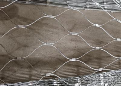 China AISI304 Ferruled Stainless Steel Wire Rope Mesh Free Form SGS Certified for sale