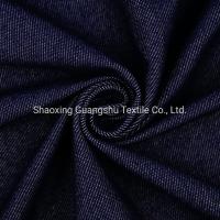 China Rayon Polyester Elastic Knitted Denim Fabric 280GSM 150CM for Garment Sportswear for sale