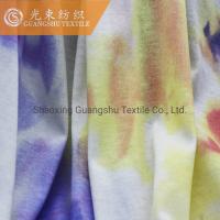 China 32s 100%Cotton Tie Printed Single Jersey Fabric for sale