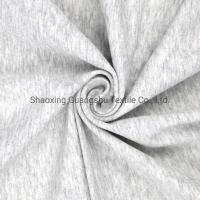 China 32s Heather Grey Cotton Spandex French Terry Fabric 280GSM 185cm Width for sale
