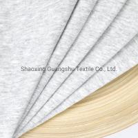 China 32s Heather Grey Cotton Spandex French Terry Fabric 280GSM 185cm Width for sale