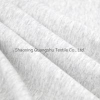 China 32s Heather Grey Cotton Spandex French Terry Fabric 280GSM 185cm Width for sale