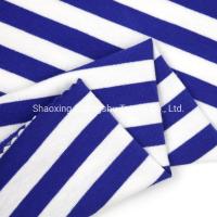 China Combed 100% Cotton Yarn Dyed Single Jersey Fabric for sale