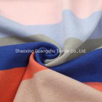 China Auto-Stripe Yarn Dyed French Terry Fabric 250GSM 185CM 100 Cotton for Garment Dress for sale