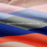 China Auto-Stripe Yarn Dyed French Terry Fabric 250GSM 185CM 100 Cotton for Garment Dress for sale