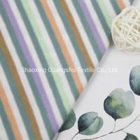 China Auto Stripes Cotton Spandex Yarn Dyed Knitted Single Jersey Fabric 180GSM 170CM for sale