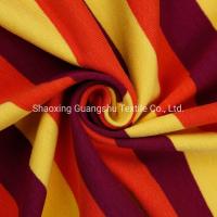 China Combed Cotton 95% 5% Spandex 1x1 Yarn Dyed Knitted Rib Fabric 250GSM 175CM for sale