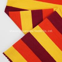 China Combed Cotton 95% 5% Spandex 1x1 Yarn Dyed Knitted Rib Fabric 250GSM 175CM for sale