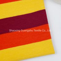 China Combed Cotton 95% 5% Spandex 1x1 Yarn Dyed Knitted Rib Fabric 250GSM 175CM for sale