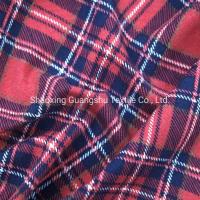 China Bamboo Spandex Grid Digital Printed Kintted Single Jersey Fabric for sale
