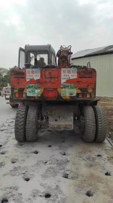 China used hitachi ex100wd-1 wheel excavator for sale