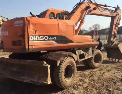 China KORES Good condition DH150W-7 wheel excavator/secondhand doosan wheel excavator 130-5 tyre excavator for sale
