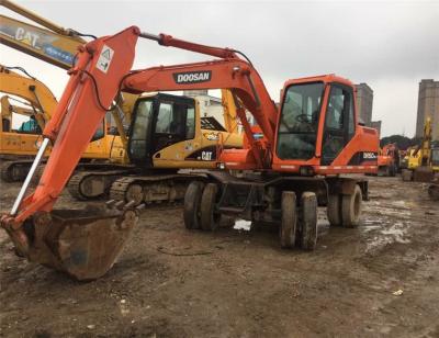 China secondhand KORES Good condition DH150W-7/dh130w-5 wheel excavator/secondhand doosan wheel excavator 130-5 tyre excavator for sale
