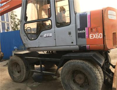 China used hitachi ex60wd-1/hitachi ex60wd-2 wheel excavator/japan hitachi wheel excavator for sale for sale