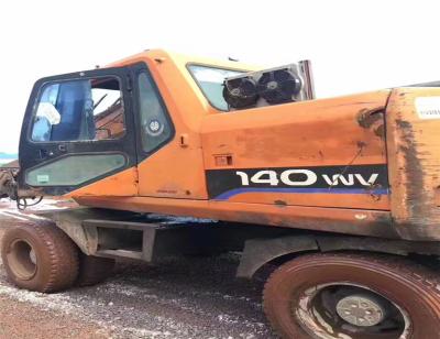 China Used doosan dx140w wheel excavator in korea condition/used south korea doosan wheel excavator dx140 for sale