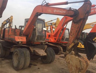China secondhand cheap price / hitachi wheel excavator ex60wd/ex60wd-2 wheel excavator/mini hitachi tyre machine for sale