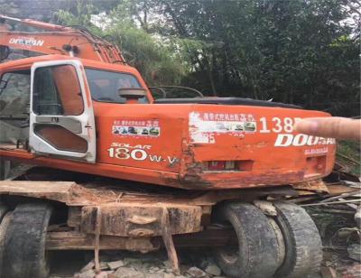 China wheel excavator dh150wd-7 2012 Korea doosan/daewoo DH130-5/DH150W-7/DH140W-7 wheel excavator/used w for sale