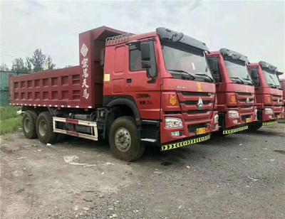 China Sinotruck howo 336hp sand transporting used articulated dump truck for sale