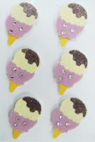 China Girls Lovable Printable Sticker Sheets , Childrens Walls Ice Cream Stickers for sale