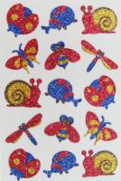 China Cartoon Glitter Foam Stickers For Crafts Arts Silk Screen Printing Eco Friendly for sale