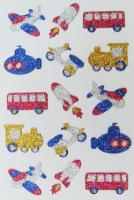 China Decorative Glitter Foam Stickers Vehicles Design For Promotional Purposes for sale