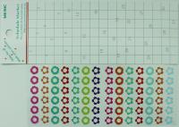 China Fashion Holiday Calendar Reminder Stickers Paper Craft Flower Shapes Rotary Printing for sale