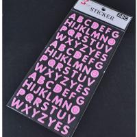 China Removable Puffy Alphabet Stickers For Nursery Beautiful Shinning Die Cut for sale
